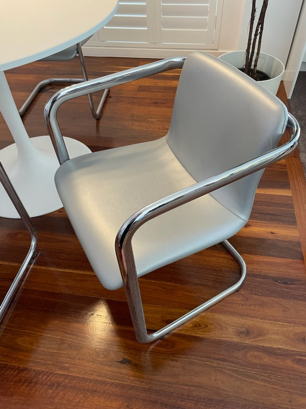 Set of 8 Vintage VASKO Danish Chrome Cantilever Chairs – Saint Atlas